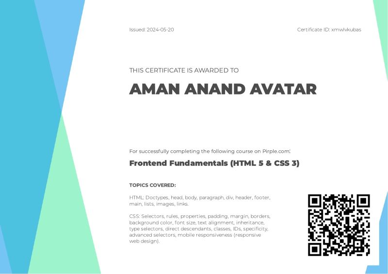 Aman Anand Avatar on LinkedIn: Completed HTML & CSS# https://lnkd.in ... Aman Anand Avatar on LinkedIn: Completed HTML & CSS# https://lnkd.in ...