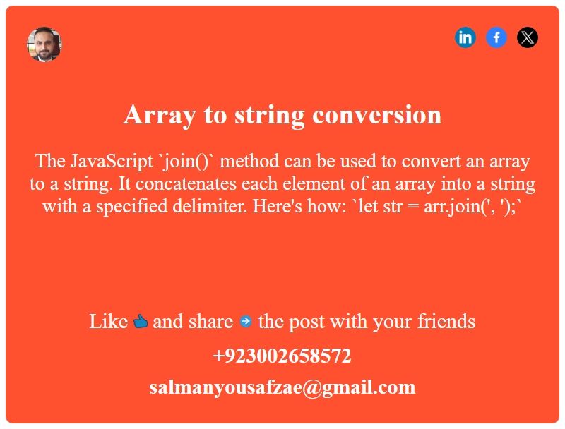 Muhammad Suleman khan on LinkedIn: Array to string conversion The ... Muhammad Suleman khan on LinkedIn: Array to string conversion The ...