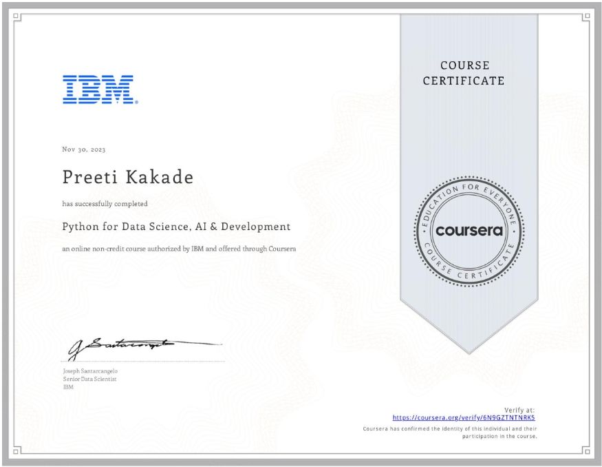 preeti kakade on LinkedIn: #datascience #ai #python #coursera #ibm # ... preeti kakade on LinkedIn: #datascience #ai #python #coursera #ibm # ...