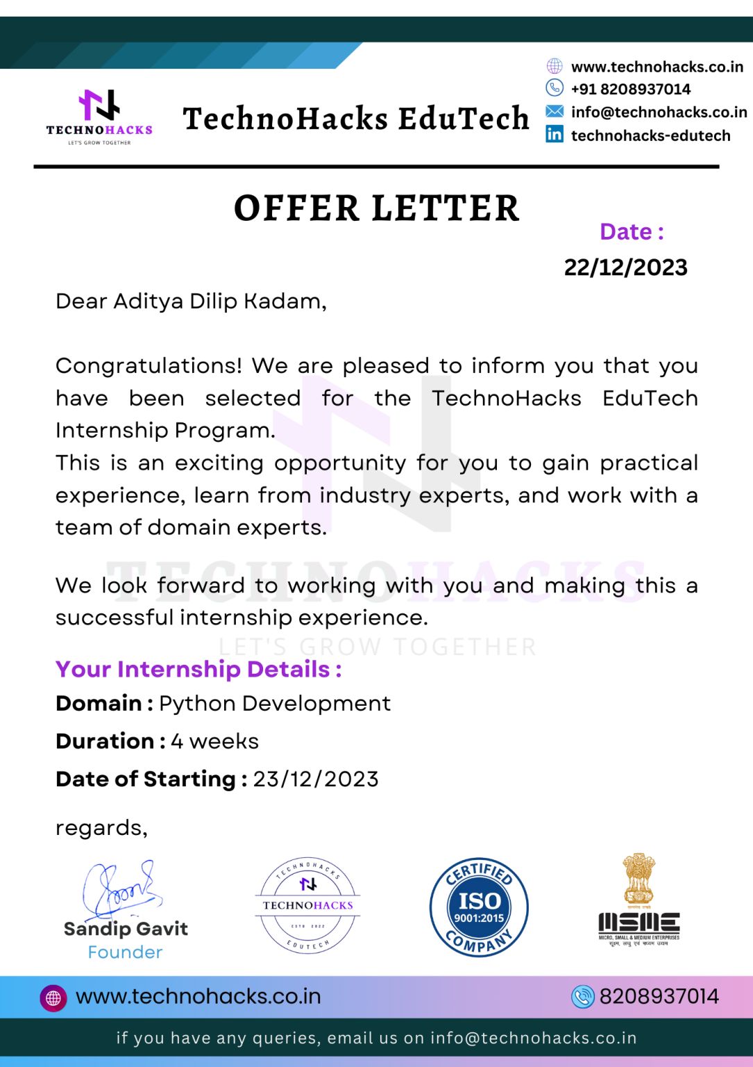 Aditya Dilip Kadam on LinkedIn: Hello Connections!! Excited to announce ... Aditya Dilip Kadam on LinkedIn: Hello Connections!! Excited to announce ...