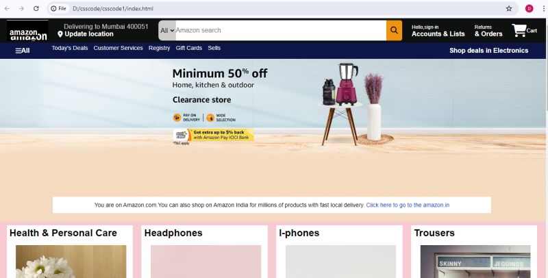 Revamped Amazon home page using HTML and CSS | Deepti Pujari posted on ... Revamped Amazon home page using HTML and CSS | Deepti Pujari posted on ...