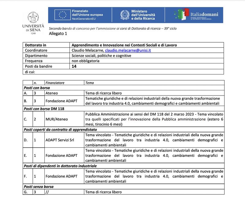Michele Tiraboschi su LinkedIn: Tante buone ragioni per partecipare al ... Michele Tiraboschi su LinkedIn: Tante buone ragioni per partecipare al ...