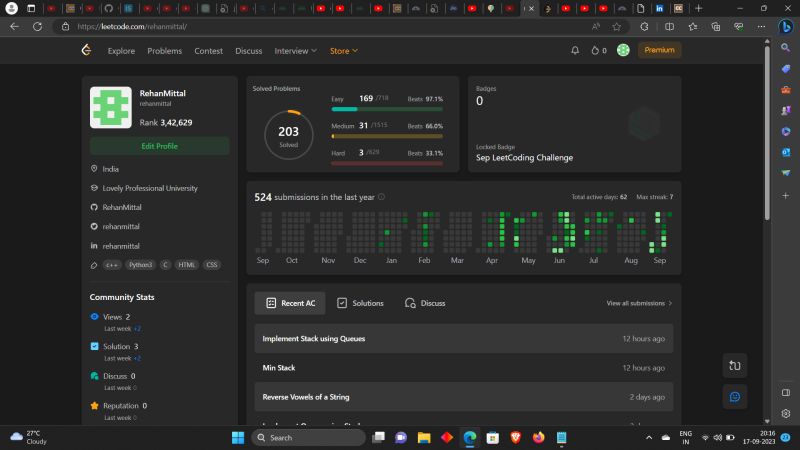 Rehan Mittal on LinkedIn: #leetcode #codingjourney #problemsolving # ... Rehan Mittal on LinkedIn: #leetcode #codingjourney #problemsolving # ...