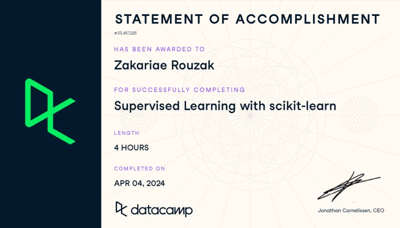Zakariae Rouzak on LinkedIn: #datacamp #supervised_learning Zakariae Rouzak on LinkedIn: #datacamp #supervised_learning