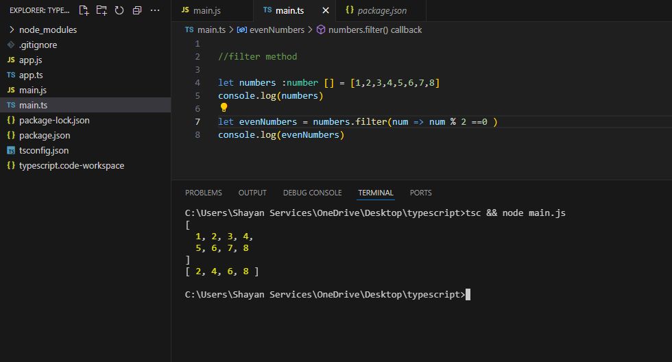 Osama hassan on LinkedIn: #typescript #filter #array #giaic Osama hassan on LinkedIn: #typescript #filter #array #giaic