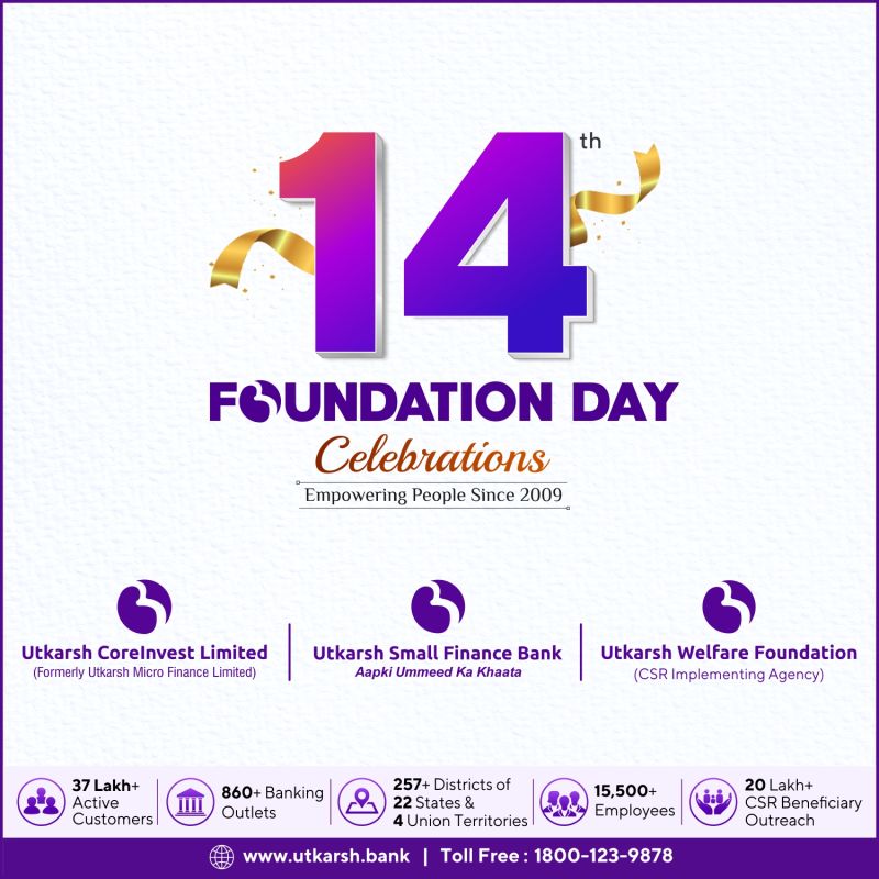 Raj Prasad on LinkedIn: #utkarshsmallfinancebank #foundationday Raj Prasad on LinkedIn: #utkarshsmallfinancebank #foundationday