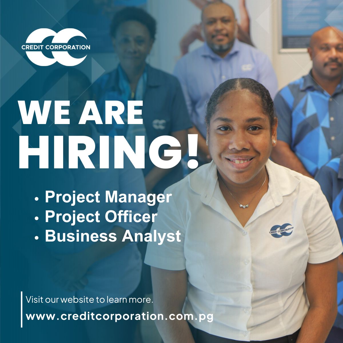 Bronwyn Siriman on LinkedIn: Come join us, Credit Corporation (PNG ... Bronwyn Siriman on LinkedIn: Come join us, Credit Corporation (PNG ...