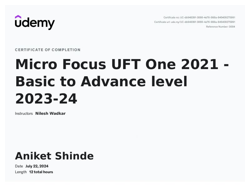Aniket Shinde on LinkedIn: #uft #automationtesting #amdocs # ... Aniket Shinde on LinkedIn: #uft #automationtesting #amdocs # ...