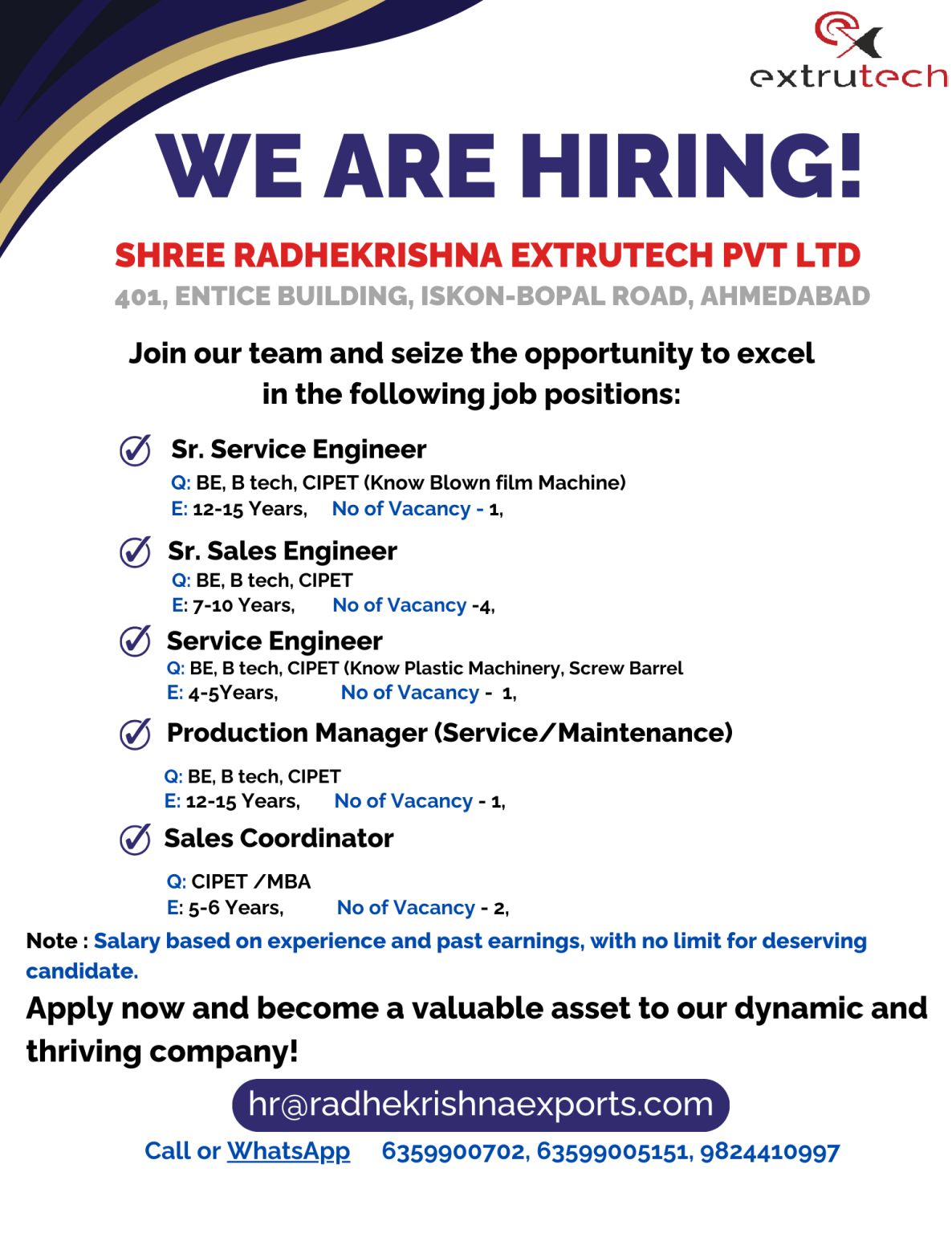 Dipak Trivedi on LinkedIn: #connections #hiring #jobseeker #apply Dipak Trivedi on LinkedIn: #connections #hiring #jobseeker #apply