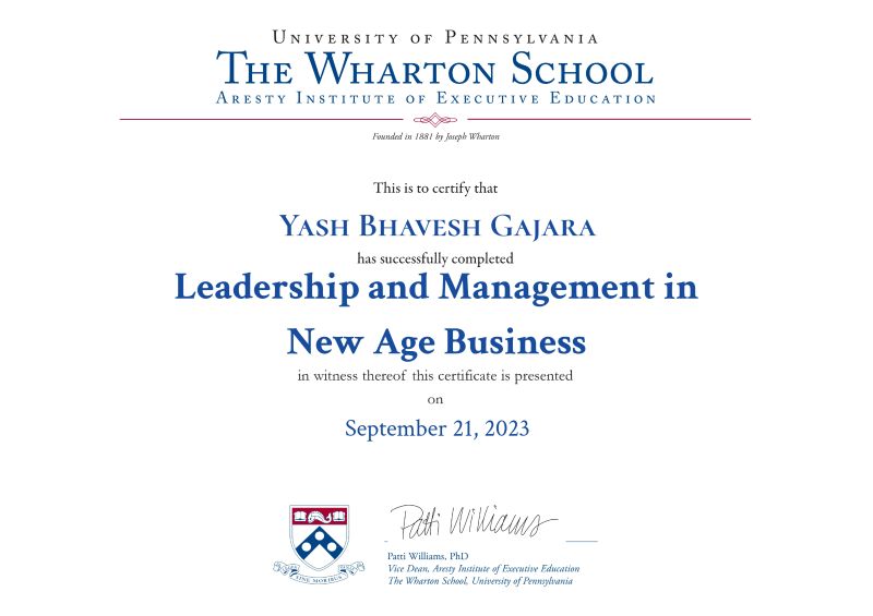 Yash Gajara on LinkedIn: π Exciting Update: Completed Leadership and ... Yash Gajara on LinkedIn: π Exciting Update: Completed Leadership and ...