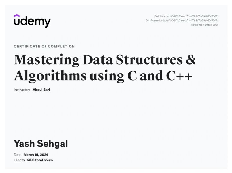 Yash Sehgal on LinkedIn: #datastructures #algorithms #professionalgrowth Yash Sehgal on LinkedIn: #datastructures #algorithms #professionalgrowth