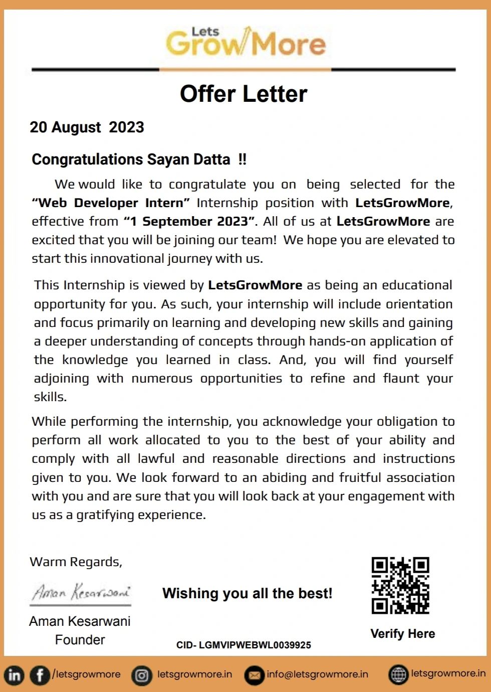 Sayan Datta on LinkedIn: #connections #internship #newbeginnings # ... Sayan Datta on LinkedIn: #connections #internship #newbeginnings # ...