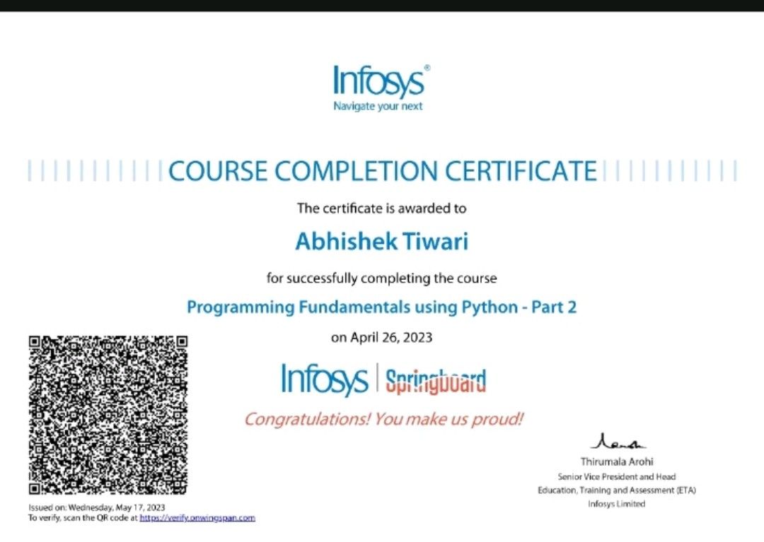 Abhishek Tiwari on LinkedIn: #python Abhishek Tiwari on LinkedIn: #python