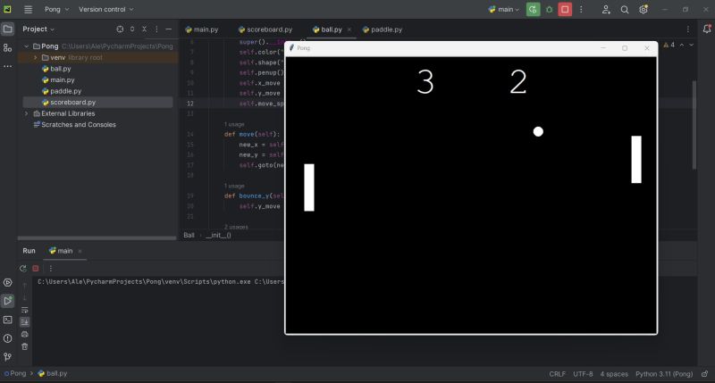 Alejandro González Chárraga on LinkedIn: #100daysofcode #ponggame #python Alejandro González Chárraga on LinkedIn: #100daysofcode #ponggame #python