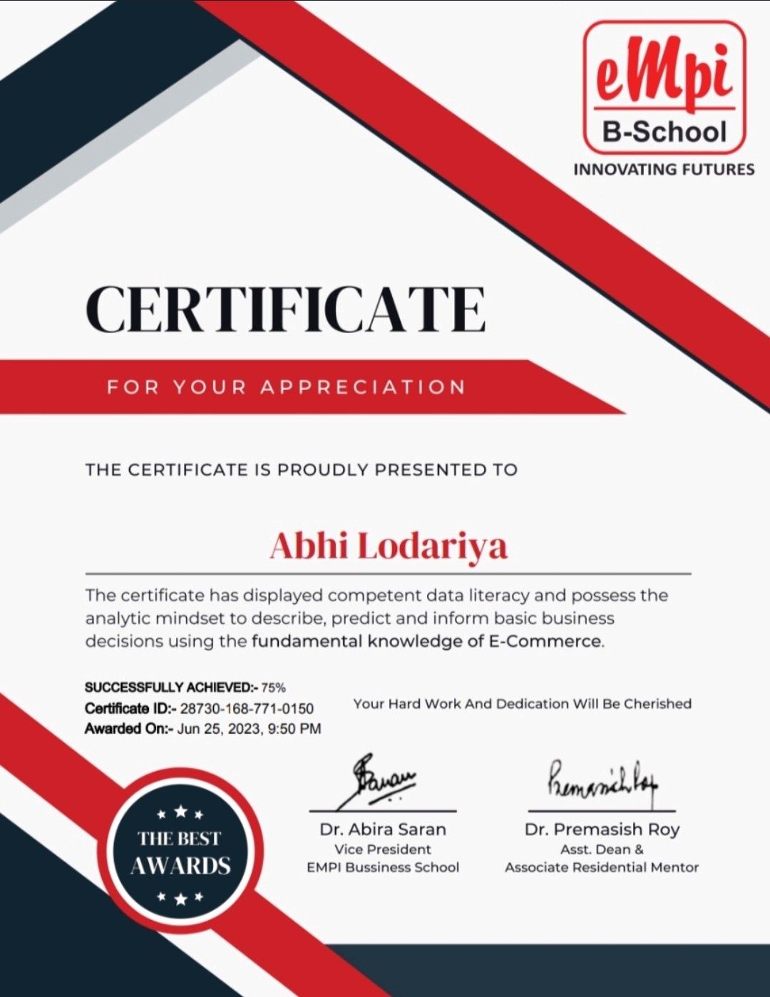 Abhi Lodariya on LinkedIn: Successfully Archived Certificate of Basic ... Abhi Lodariya on LinkedIn: Successfully Archived Certificate of Basic ...