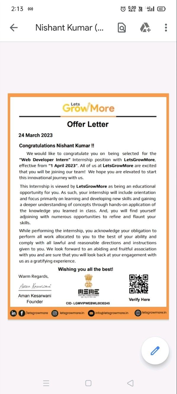 Nishant Kumar on LinkedIn: #internship #webdeveloper #webdevelopment # ... Nishant Kumar on LinkedIn: #internship #webdeveloper #webdevelopment # ...