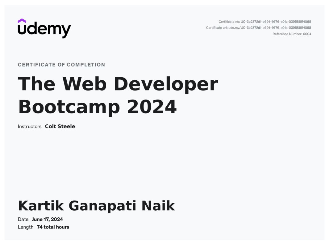 Kartik Naik on LinkedIn: #webdevelopment #udemy #coding #reactjs # ... Kartik Naik on LinkedIn: #webdevelopment #udemy #coding #reactjs # ...
