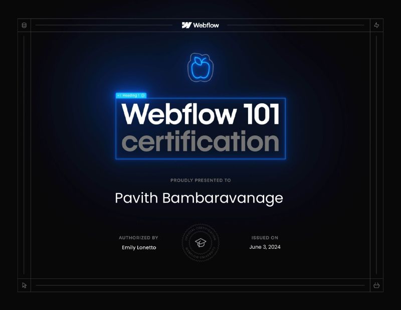 Pavith Bambaravanage on LinkedIn: #webflow #certification #webdesign # ... Pavith Bambaravanage on LinkedIn: #webflow #certification #webdesign # ...