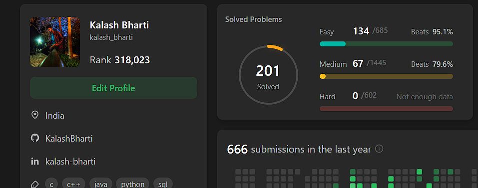 Kalash Bharti on LinkedIn: #problemsolving #leetcode #coding #codinglife Kalash Bharti on LinkedIn: #problemsolving #leetcode #coding #codinglife