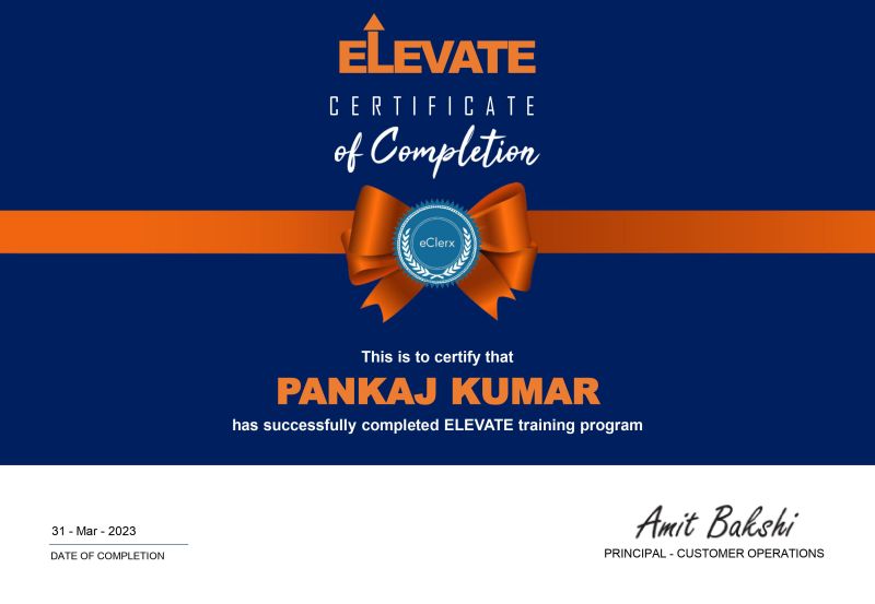 Pankaj Kumar on LinkedIn: #elevate #eclerx #learningateclerx #lifeateclerx Pankaj Kumar on LinkedIn: #elevate #eclerx #learningateclerx #lifeateclerx