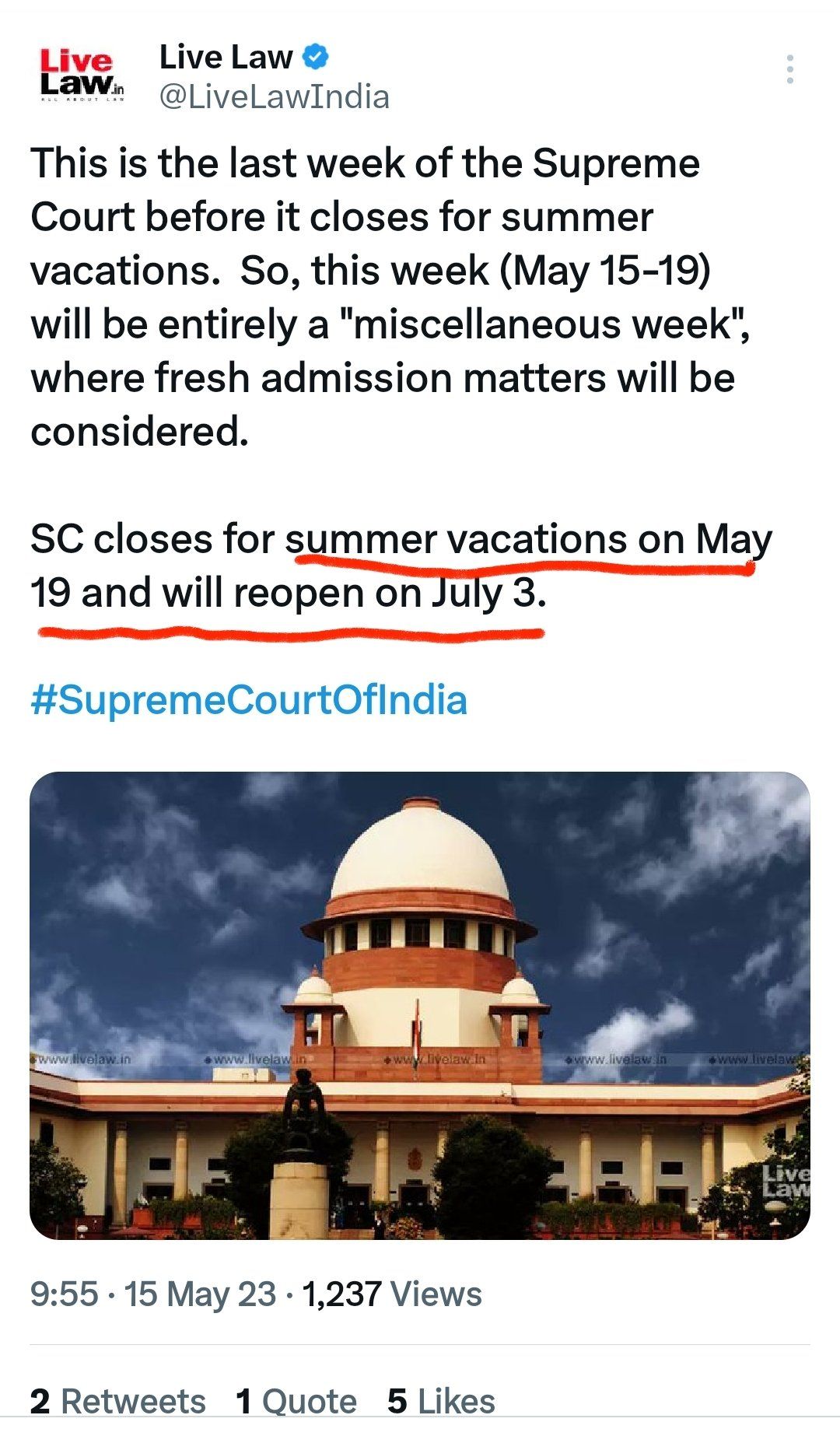 Mahendra Chilukuri on LinkedIn: All institutions should learn from SC ... Mahendra Chilukuri on LinkedIn: All institutions should learn from SC ...