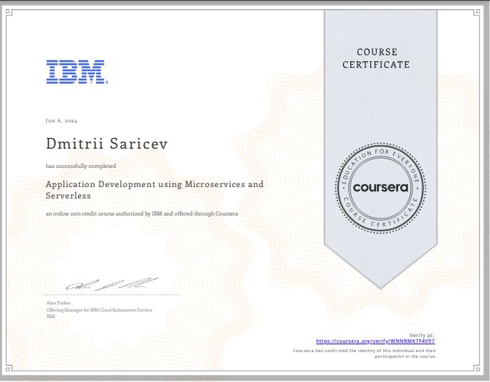 Dmitrii Saricev on LinkedIn: I’m happy to share that I’ve obtained a ... Dmitrii Saricev on LinkedIn: I’m happy to share that I’ve obtained a ...