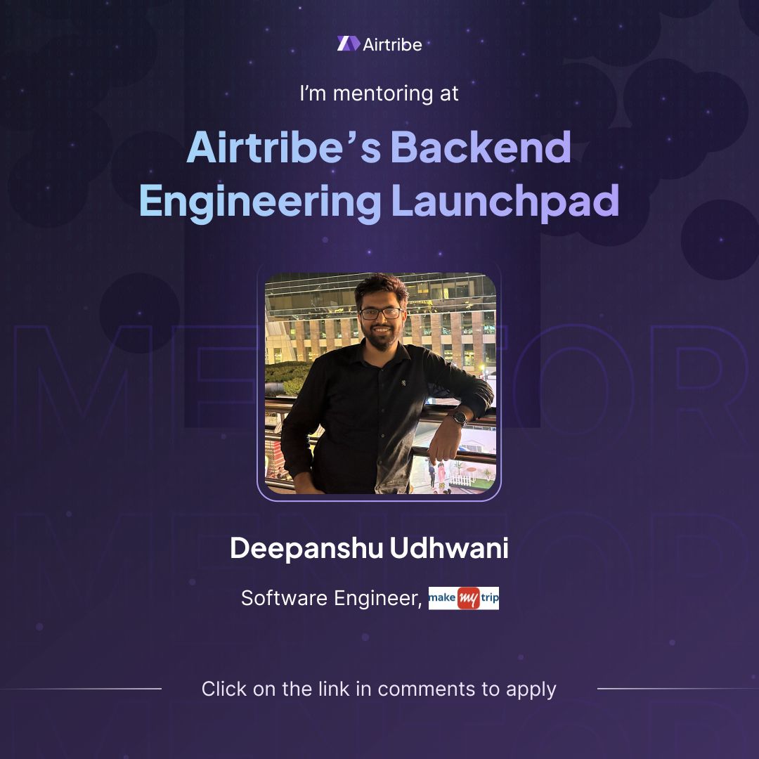 Deepanshu Udhwani on LinkedIn: #crackthebackendcode #backenddevelopment ... Deepanshu Udhwani on LinkedIn: #crackthebackendcode #backenddevelopment ...