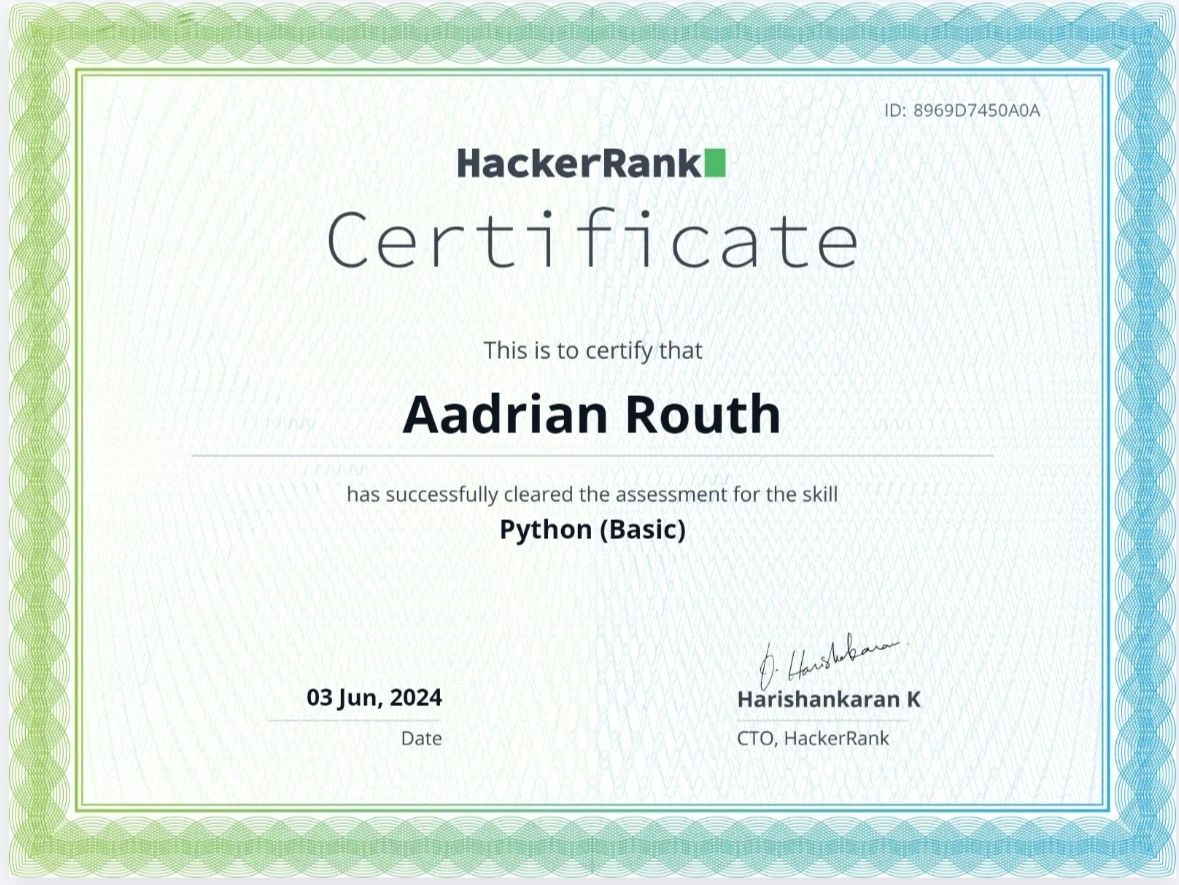 Aadrian Routh on LinkedIn: I am thrilled to announce that I have ... Aadrian Routh on LinkedIn: I am thrilled to announce that I have ...