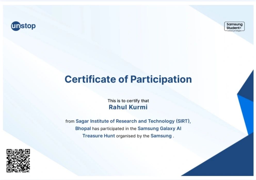 Rahul Kurmi on LinkedIn: #samsung Rahul Kurmi on LinkedIn: #samsung