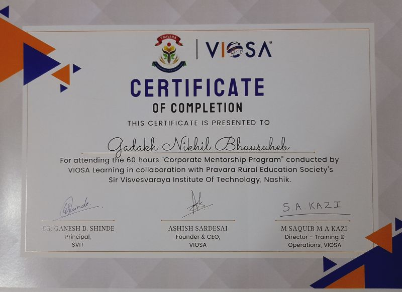 NIKHIL GADAKH on LinkedIn: #viosa #technicaltraining #mentorship # ... NIKHIL GADAKH on LinkedIn: #viosa #technicaltraining #mentorship # ...
