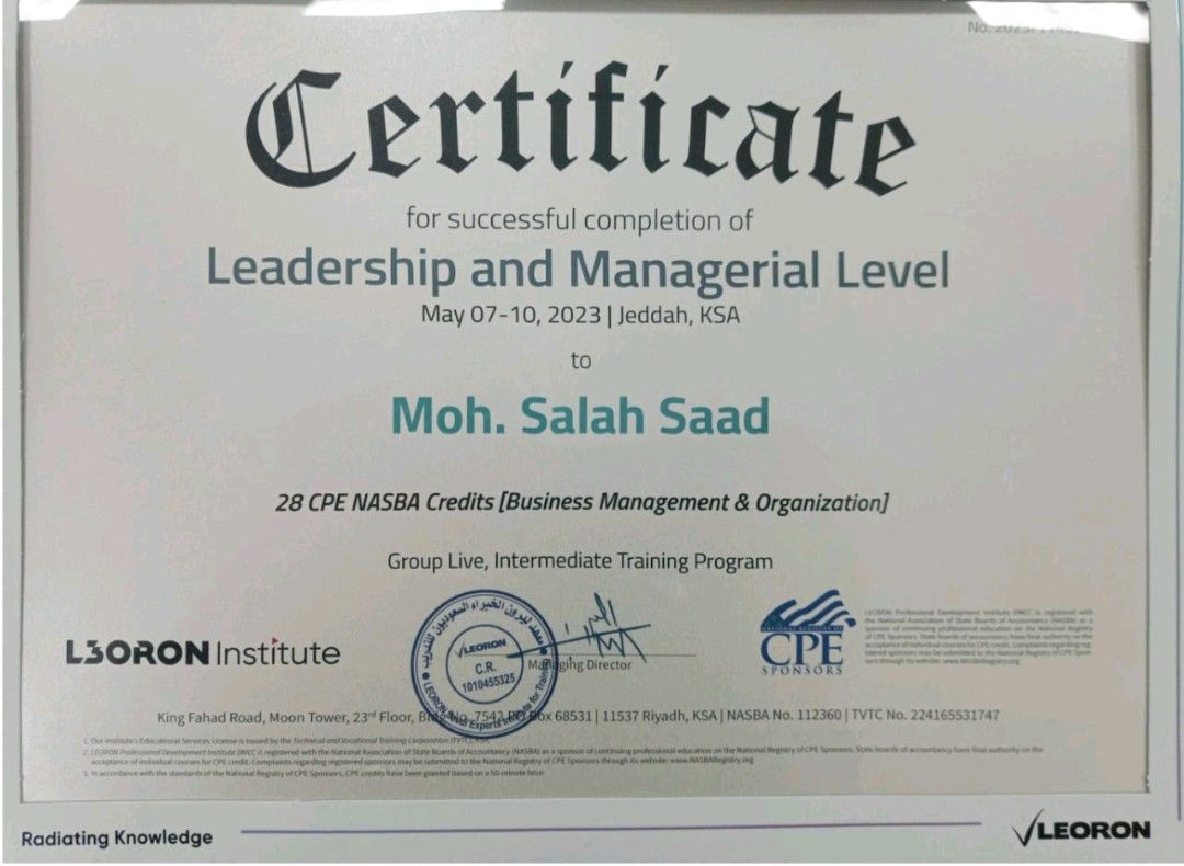 Mohamed Salah Saad , MBA , CISCC ,CISCM ,CISCP on LinkedIn: Being an ... Mohamed Salah Saad , MBA , CISCC ,CISCM ,CISCP on LinkedIn: Being an ...