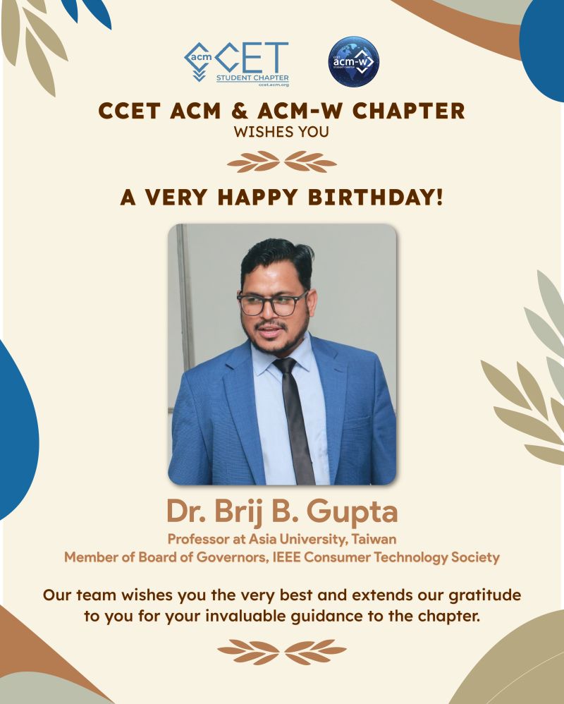 CCET ACM Student Chapter on LinkedIn: CCET ACM Student Chapter and CCET ... CCET ACM Student Chapter on LinkedIn: CCET ACM Student Chapter and CCET ...