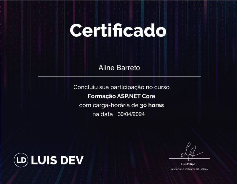 Aline Barreto on LinkedIn: #aspnetcore #webdevelopment # ... Aline Barreto on LinkedIn: #aspnetcore #webdevelopment # ...