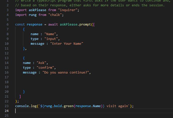 SUALEHA KHAN on LinkedIn: #nodejs #javascript #programming #inquirer # ... SUALEHA KHAN on LinkedIn: #nodejs #javascript #programming #inquirer # ...