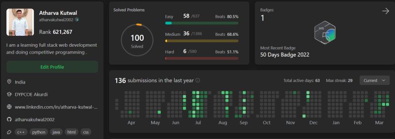 Atharva Kutwal on LinkedIn: #dsa #leetcode #gfg #algorithms # ... Atharva Kutwal on LinkedIn: #dsa #leetcode #gfg #algorithms # ...