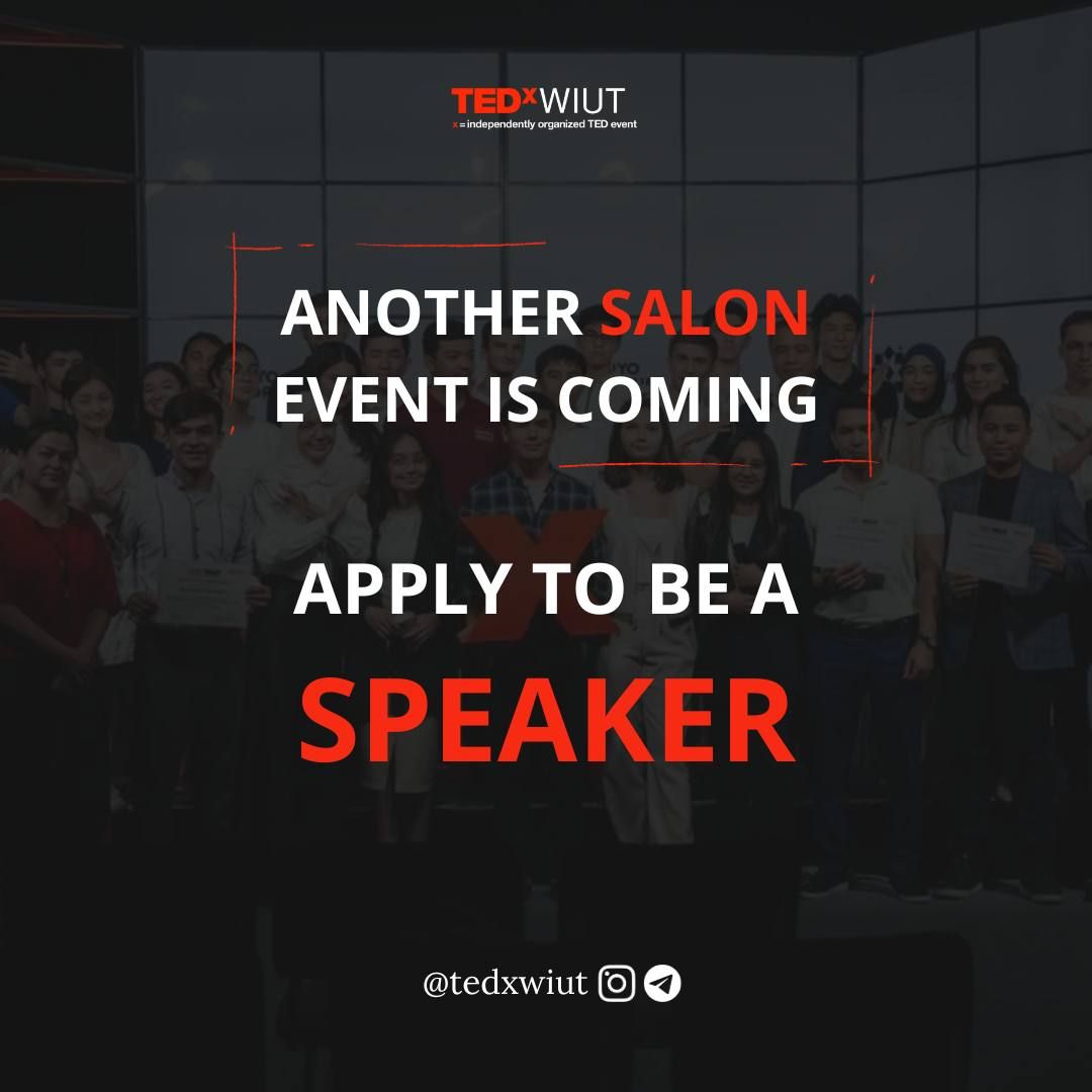 Abdulaziz Pulatjonov on LinkedIn: TEDx speaker application form is now ... Abdulaziz Pulatjonov on LinkedIn: TEDx speaker application form is now ...