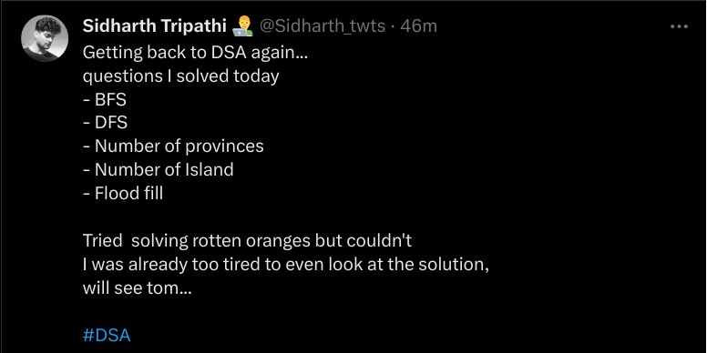 Sidharth Tripathi on LinkedIn: #dsa Sidharth Tripathi on LinkedIn: #dsa