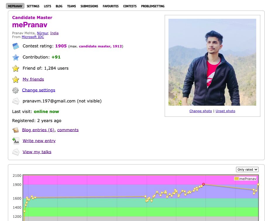 Pranav Mehta on LinkedIn: #code #coding #cp #cpp #codeforces Pranav Mehta on LinkedIn: #code #coding #cp #cpp #codeforces