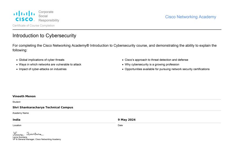 Vineeth Menon on LinkedIn: #cybersecurity #continuouslearning # ... Vineeth Menon on LinkedIn: #cybersecurity #continuouslearning # ...