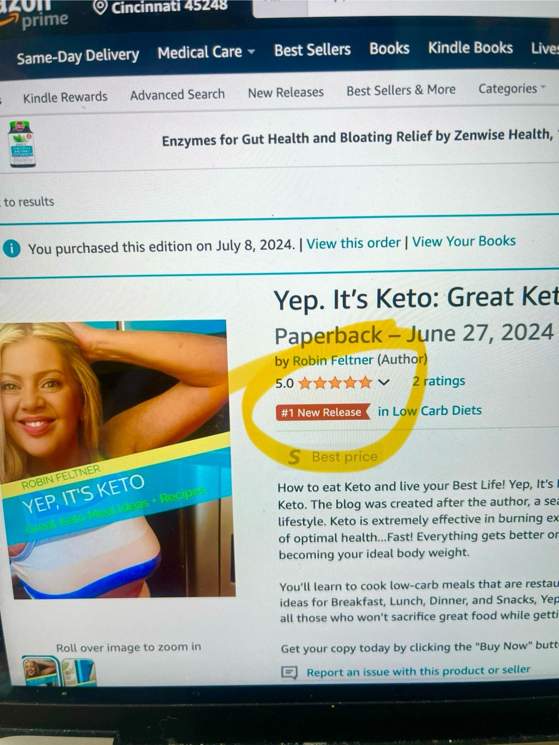 Robin Feltner on LinkedIn: Yep, It’s Keto Cookbook is the #1 New ... Robin Feltner on LinkedIn: Yep, It’s Keto Cookbook is the #1 New ...
