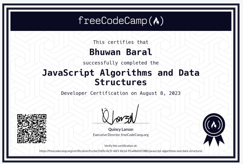 Bhuwan Baral on LinkedIn: I’m happy to share that I’ve obtained a new ... Bhuwan Baral on LinkedIn: I’m happy to share that I’ve obtained a new ...