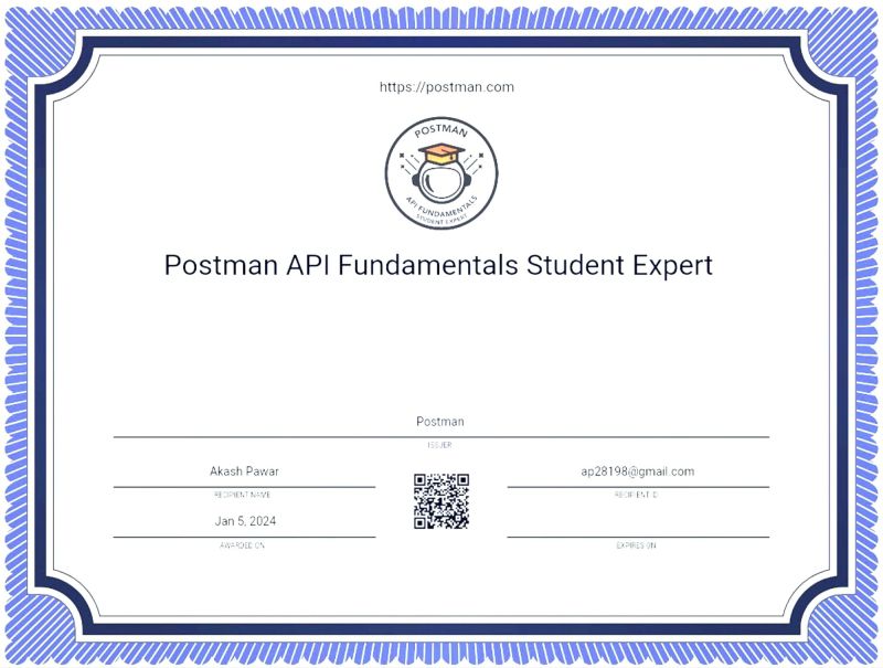 Akash Pawar on LinkedIn: #apis #postmanacademy #softwaredevelopment Akash Pawar on LinkedIn: #apis #postmanacademy #softwaredevelopment