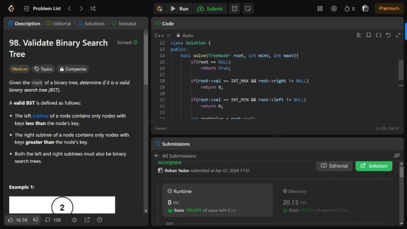 Rohan Yadav on LinkedIn: #leetcode #100daysdsachallenge #100dayscoding ... Rohan Yadav on LinkedIn: #leetcode #100daysdsachallenge #100dayscoding ...