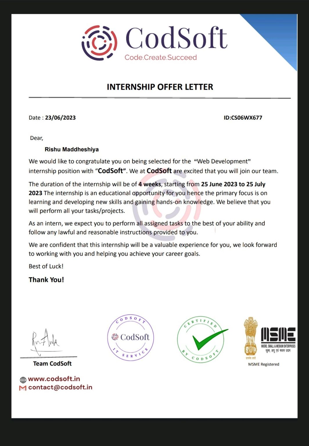 Rishu Maddheshiya on LinkedIn: #connections #codsoft #codsoft #codsoft ... Rishu Maddheshiya on LinkedIn: #connections #codsoft #codsoft #codsoft ...