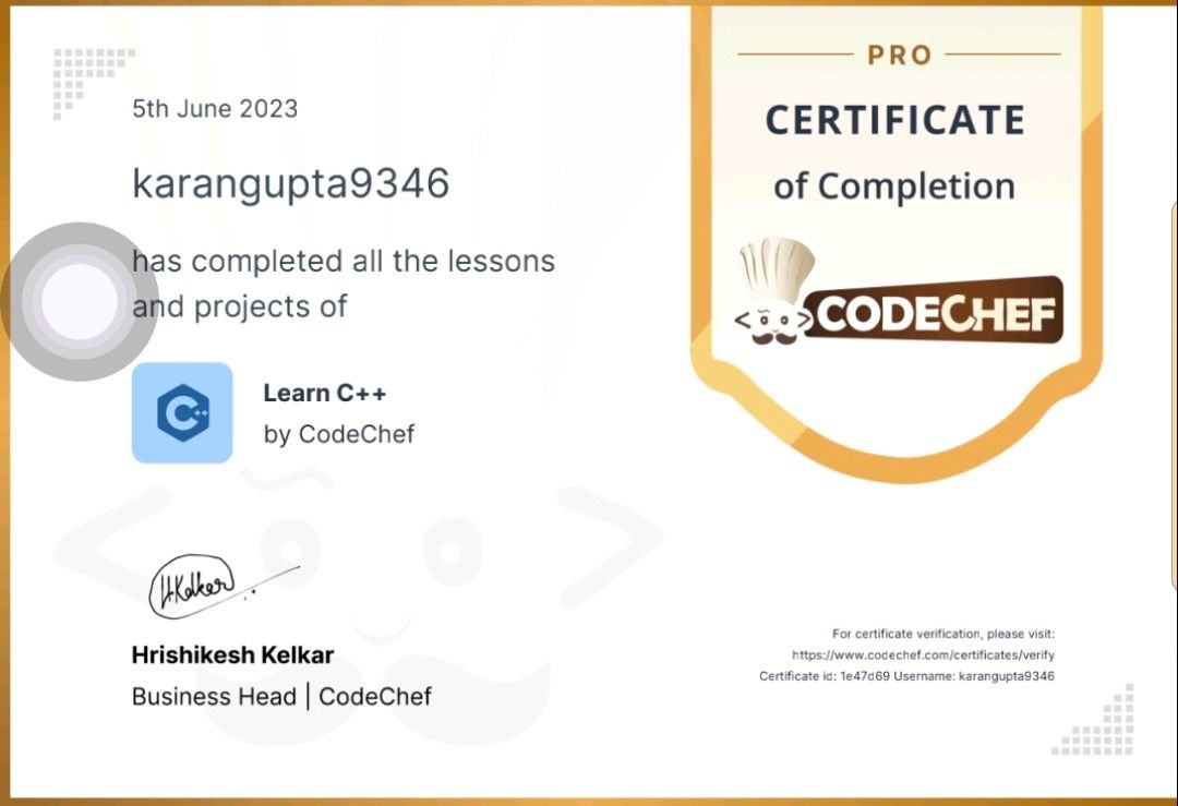 Karan Raj Gupta on LinkedIn: #connections #codechef #learncoding Karan Raj Gupta on LinkedIn: #connections #codechef #learncoding