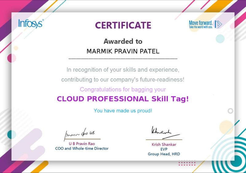 marmik patel on LinkedIn: #infosys marmik patel on LinkedIn: #infosys