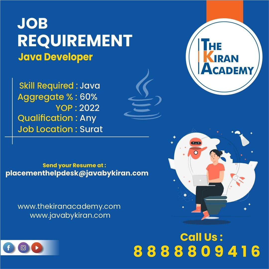 The Kiran Academy - Java By Kiran on LinkedIn: #java #javascript # ... The Kiran Academy - Java By Kiran on LinkedIn: #java #javascript # ...
