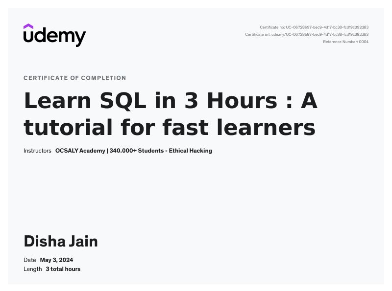 Disha Jain on LinkedIn: I am excited to share that I have successfully ... Disha Jain on LinkedIn: I am excited to share that I have successfully ...