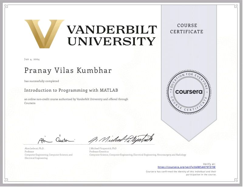 Pranay Kumbhar on LinkedIn: #learning #matlab #vanderbiltuniversity # ... Pranay Kumbhar on LinkedIn: #learning #matlab #vanderbiltuniversity # ...