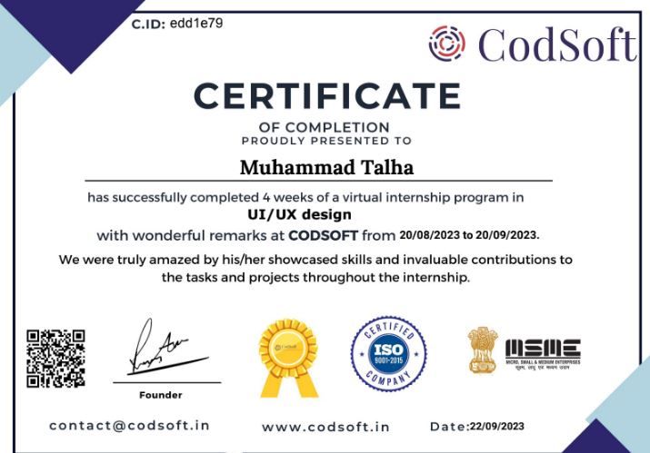 Muhammad Talha on LinkedIn: #codsoft #codsoftcertified #codsoft # ... Muhammad Talha on LinkedIn: #codsoft #codsoftcertified #codsoft # ...